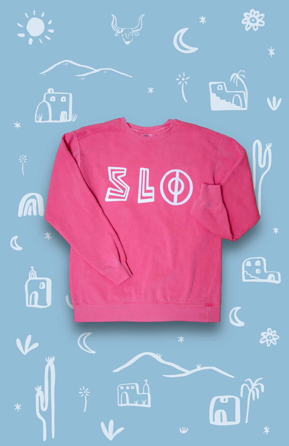 SLO SWEATSHIRT IN PINK — Buen Dia