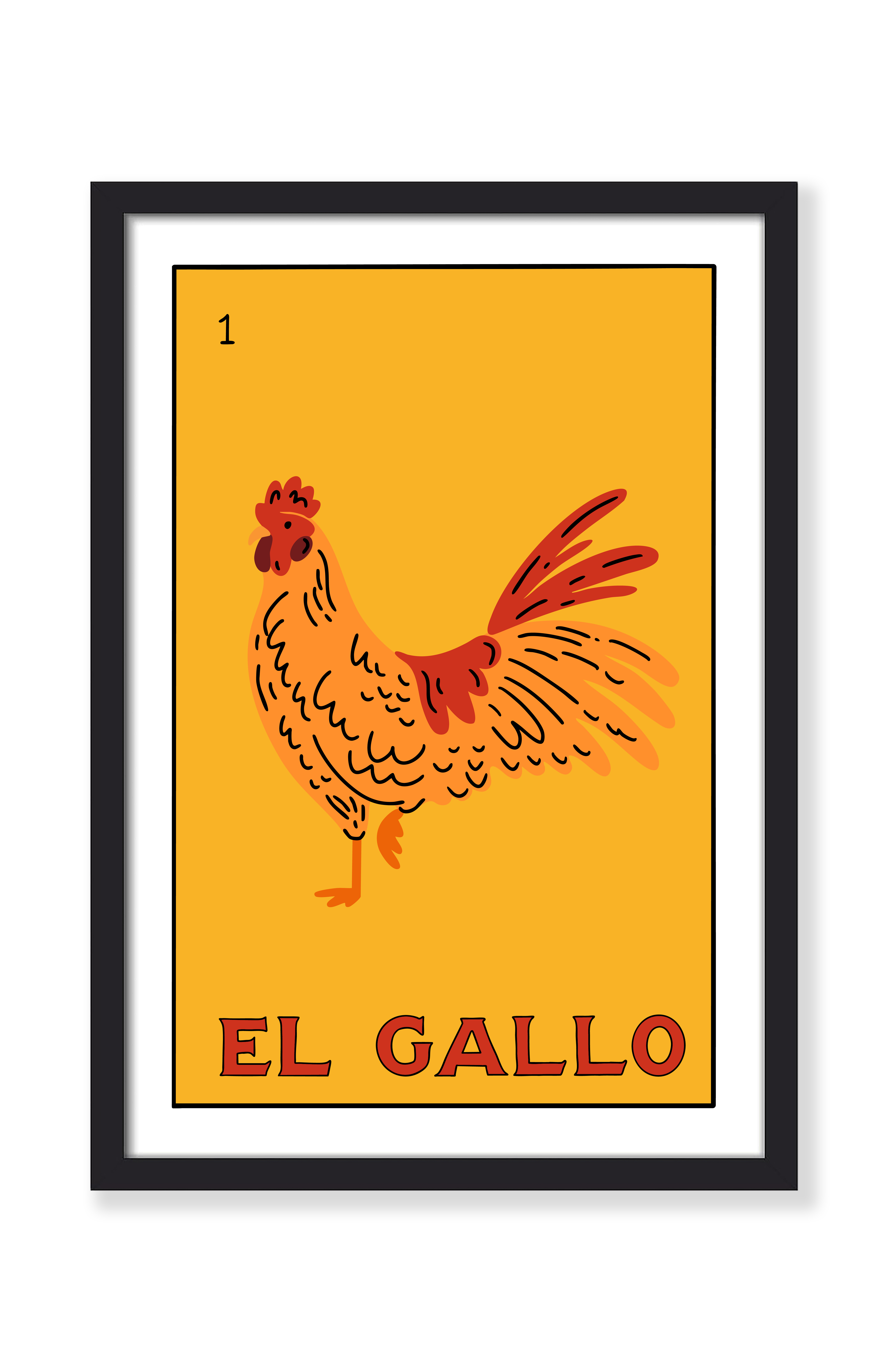 EL GALLO PRINT - Illustration Art - Buen Dia